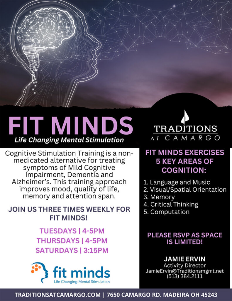 Fit Minds Weekly Classes | Senior Living & Care | Camargo Traditions