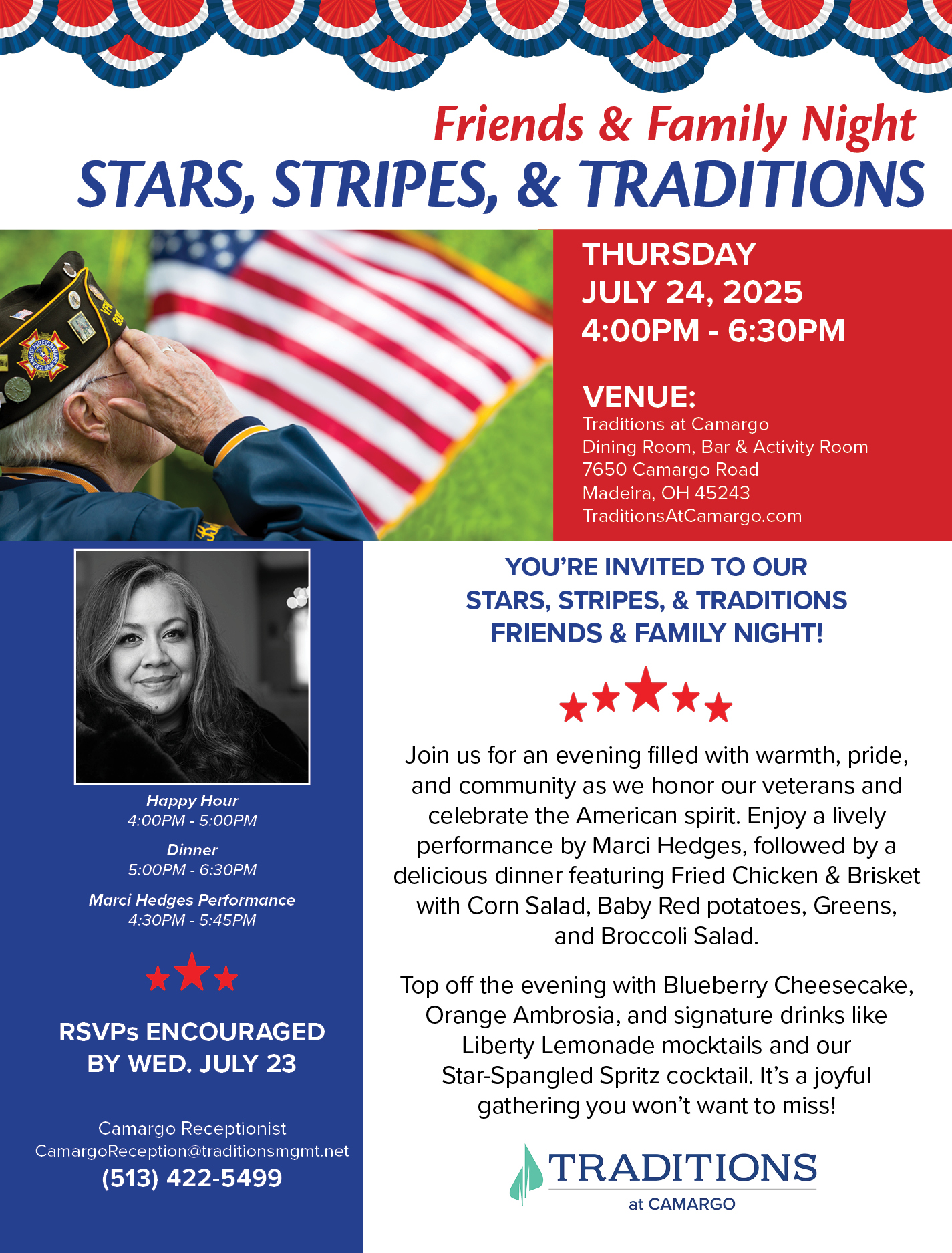 Stars, Stripes, and Traditions: Friends and Family Night at Traditions ...